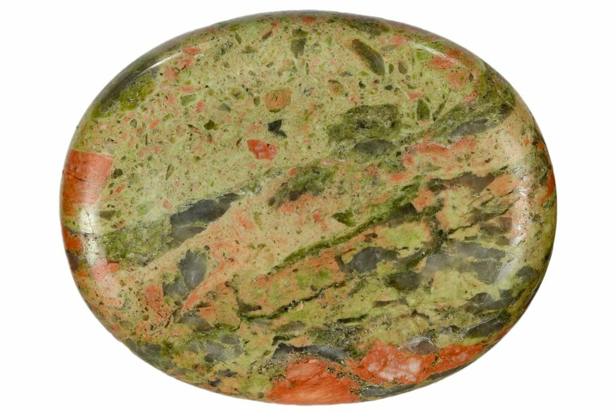 Polished Unakite Worry Stones For Sale - FossilEra.com