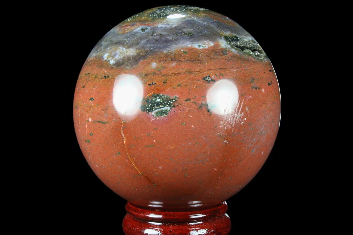 Bargain, 3.9" Multi-Colored Ocean Jasper Sphere (#81543) For Sale ...