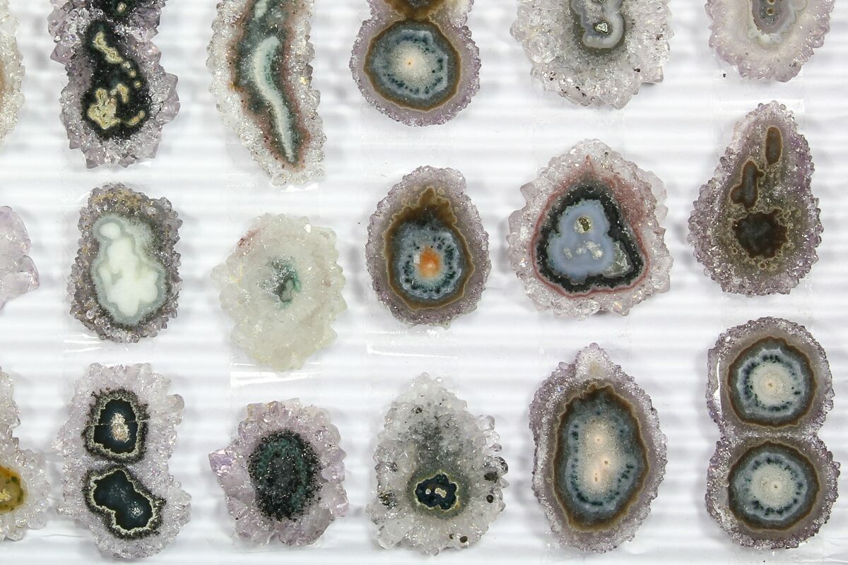 Lot: ~1" Amethyst Stalactite Slices (40 Pieces) (#84033) For Sale ...