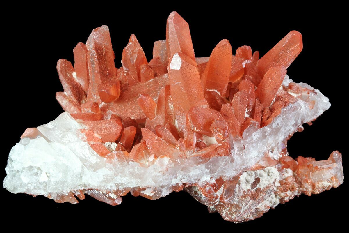 3.1" Natural, Red Quartz Crystal Cluster - Morocco (#84342) For Sale ...