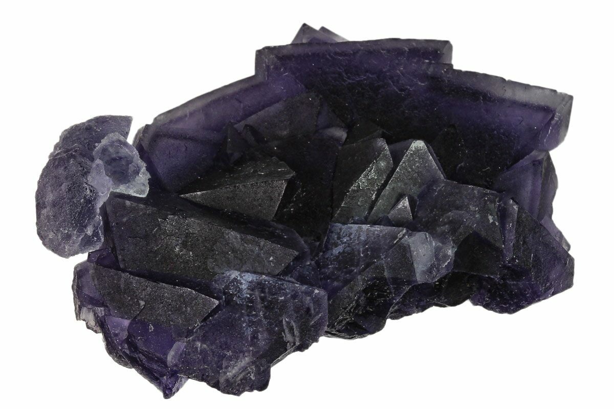 2.6" Purple Octahedral Fluorite Crystal Cluster - Fluorescent! For Sale ...