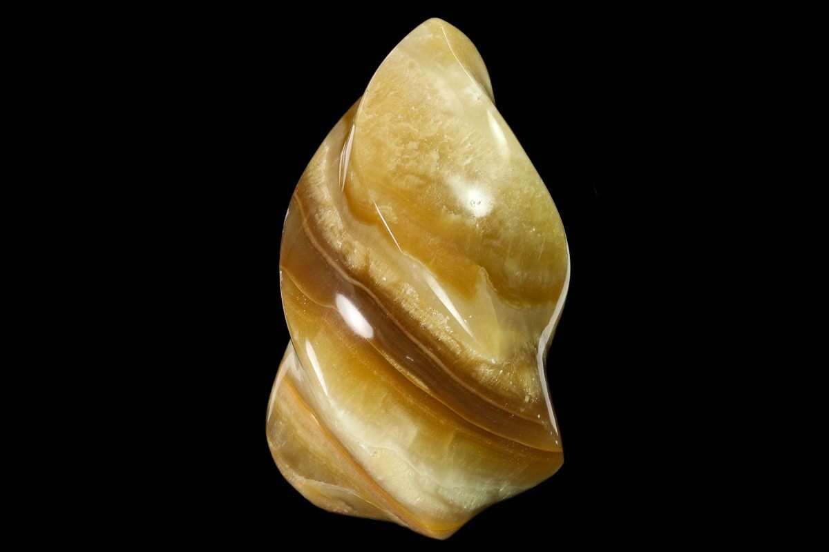 5.1" Polished, Brown Calcite Flame - Madagascar (#149631) For Sale ...