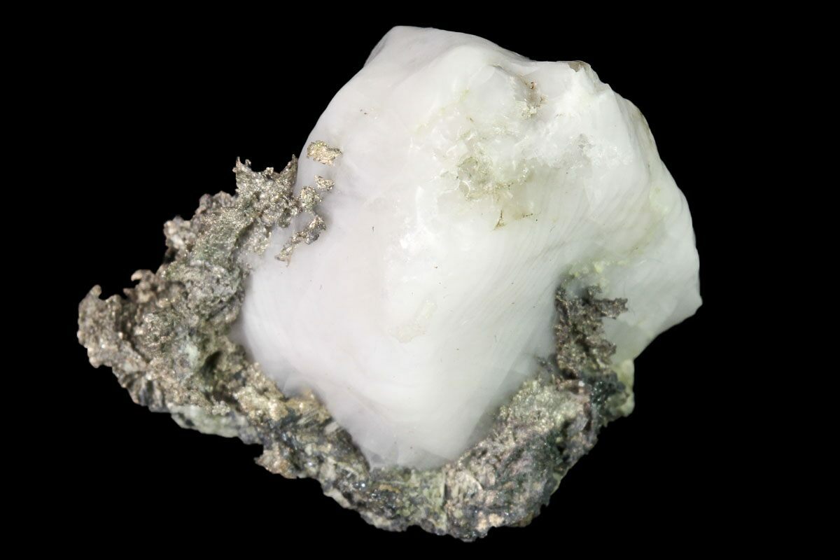 .95" Native Silver Formation in Calcite - Morocco (#152574) For Sale ...