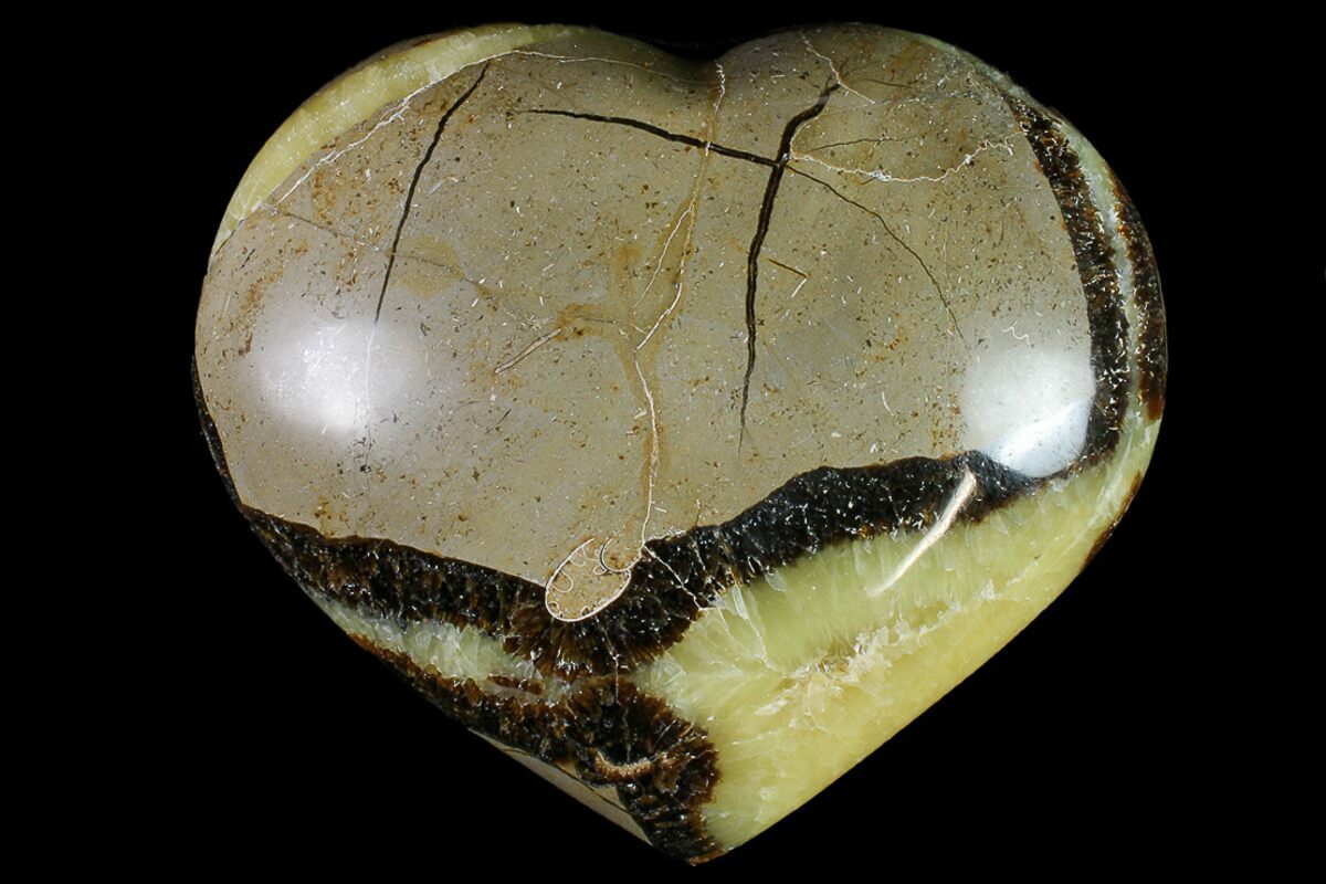 3.4" Polished Septarian Heart - Madagascar (#156647) For Sale ...