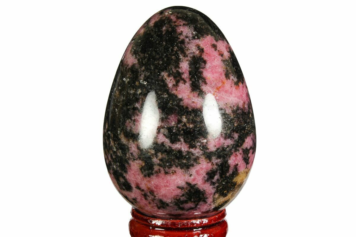 2.5" Polished Rhodonite Egg - Madagascar (#172467) For Sale - FossilEra.com