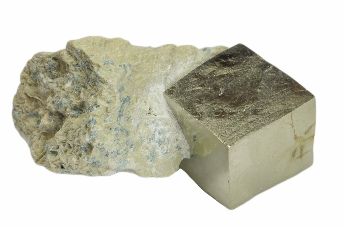 .7" Natural Pyrite Cube In Rock - Navajun, Spain (#168472) For Sale ...