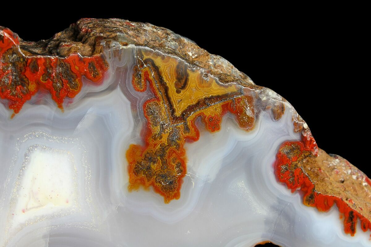 6.7" Colorful, Polished Agate Slab - Kerrouchen, Morocco (#181282) For ...