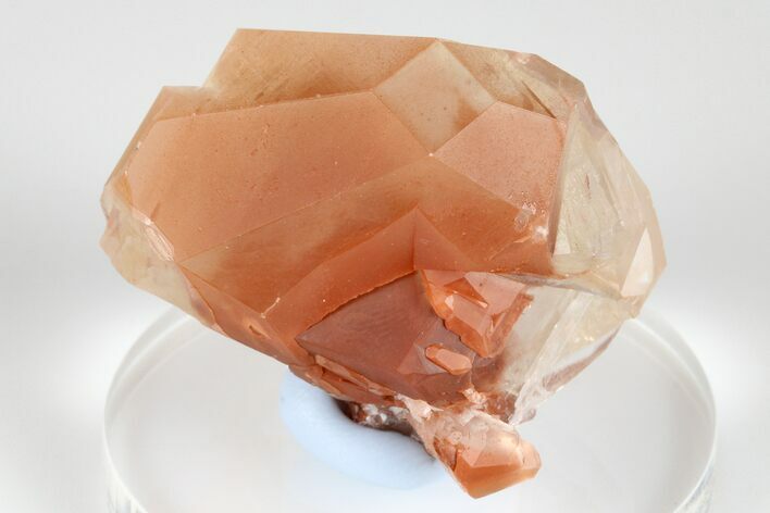 1.7" Calcite Crystal with Hematite Inclusions - Fluorescent! (#185676 ...