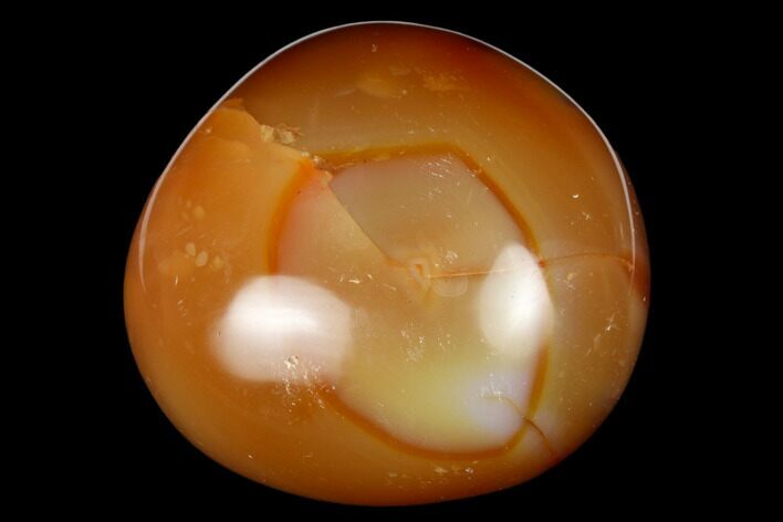 1.8" Colorful, Polished Carnelian Agate Palm Stone - Madagascar ...