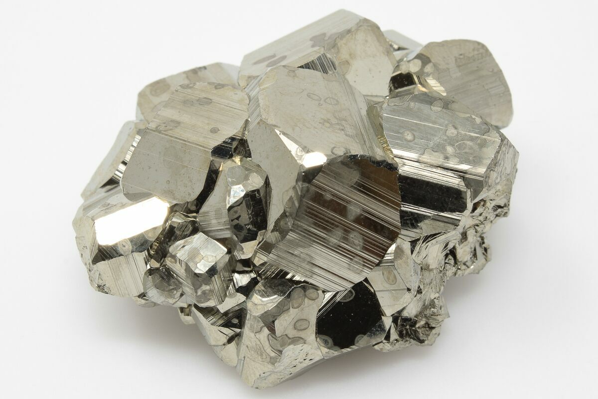 1.65" Shiny, Pyritohedral Pyrite Crystal Cluster - Peru (#195666) For ...