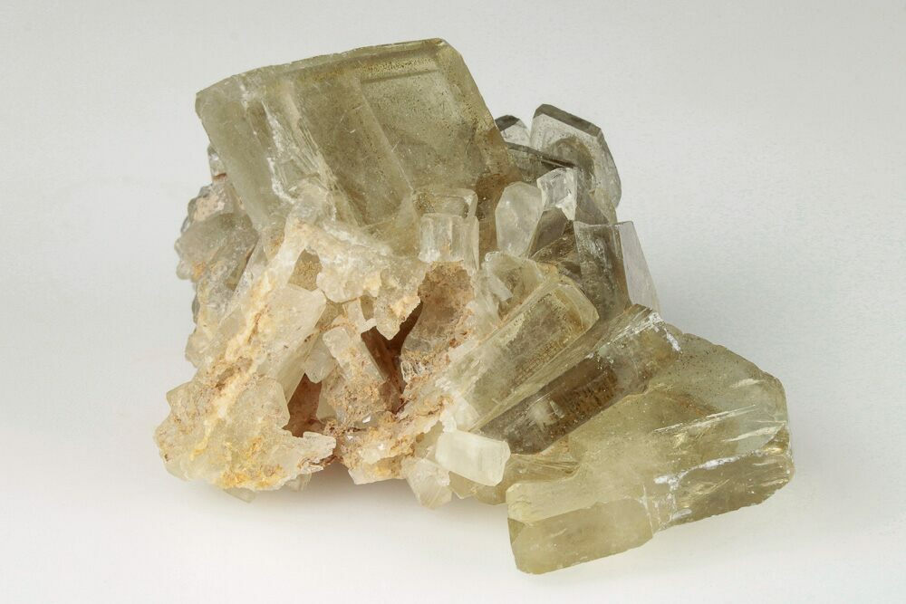 1.9" Tabular Barite Crystal Cluster with Phantoms - Peru (#204742) For ...