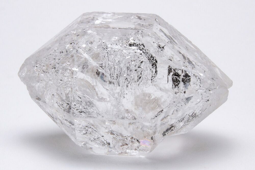 1.47" Pakimer Diamond with Carbon Inclusions - Pakistan (#204107) For ...