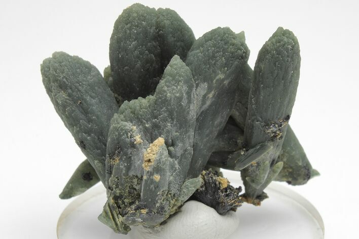 1.9" Prase Quartz Crystal Cluster with Bladed Hematite - Greece ...