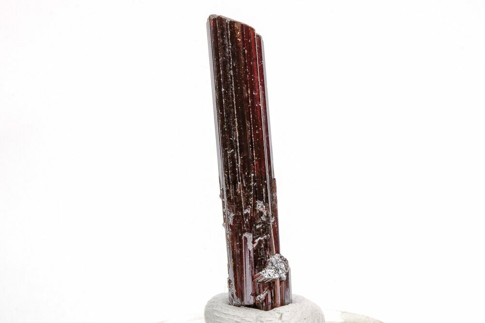 1.1" Lustrous, Deep-Red Rutile Crystal - Minas Gerais, Brazil (#209354 ...