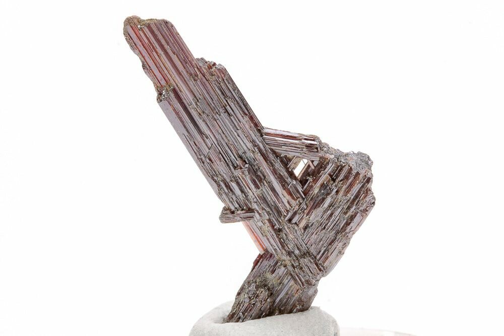 1.05" Lustrous, Deep-Red Rutile Crystals - Minas Gerais, Brazil ...