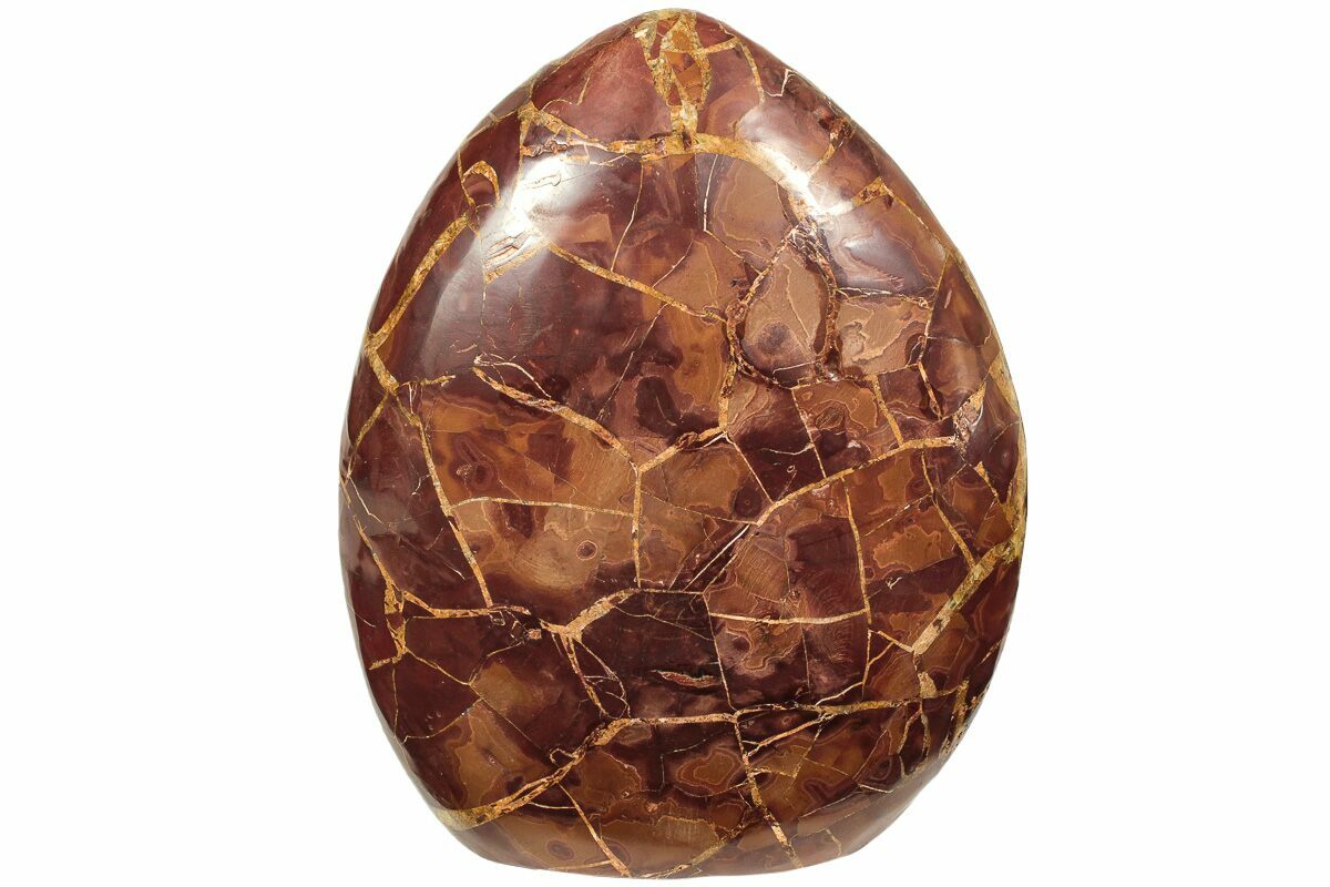 8.05" Free-Standing, Polished Red Septarian - Madagascar (#211072) For ...