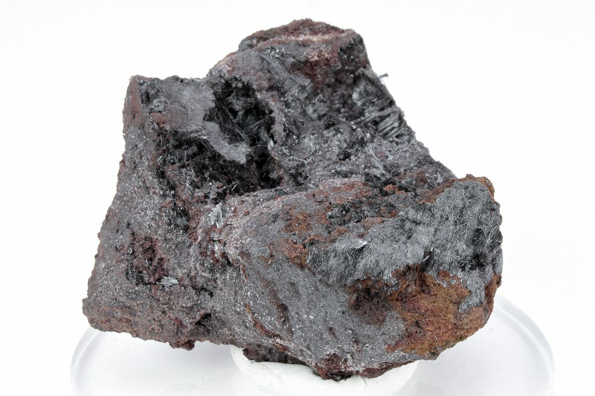 2.05" Needle-Like Pyrolusite Crystals on Matrix - Mexico (#211838) For ...