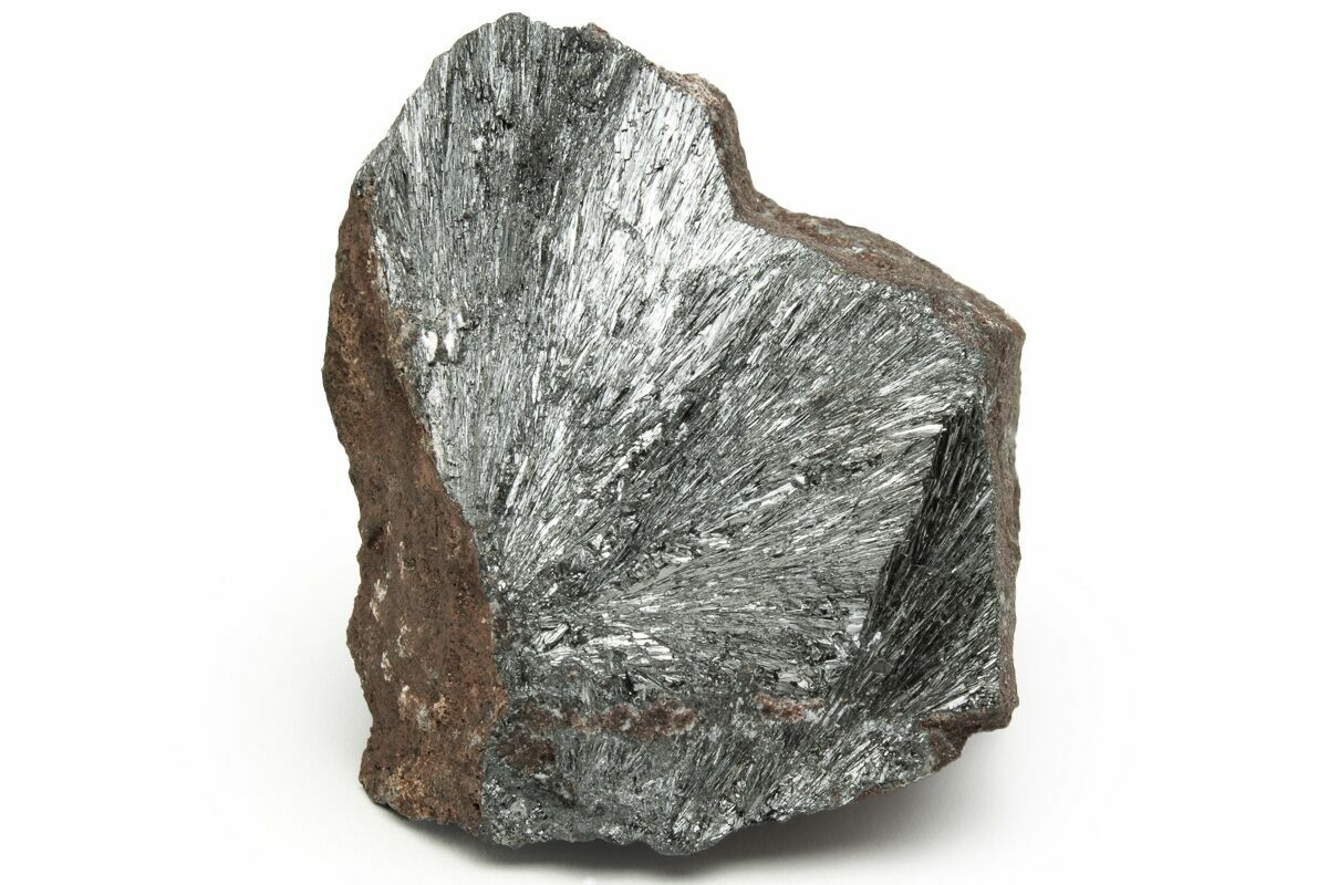 2" Metallic, Needle-Like Pyrolusite Crystals - Morocco (#218093) For ...