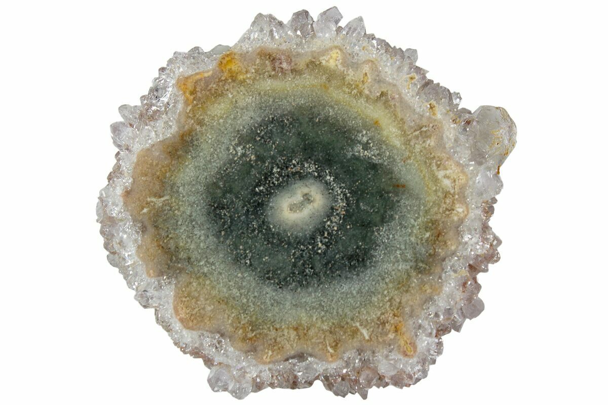 1.2" Amethyst Stalactite Slice - Uruguay (#187009) For Sale - FossilEra.com