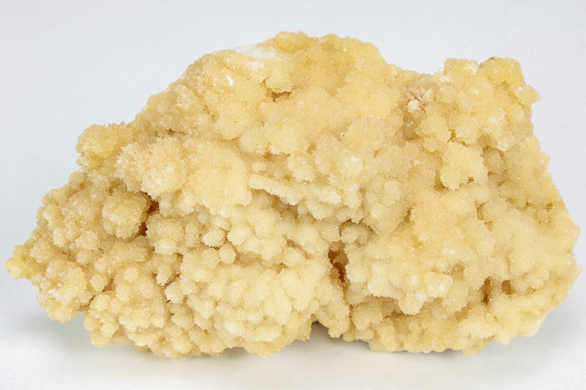 3.7" Fluorescent, Yellow-Orange Botryoidal Aragonite Formation - Peru ...