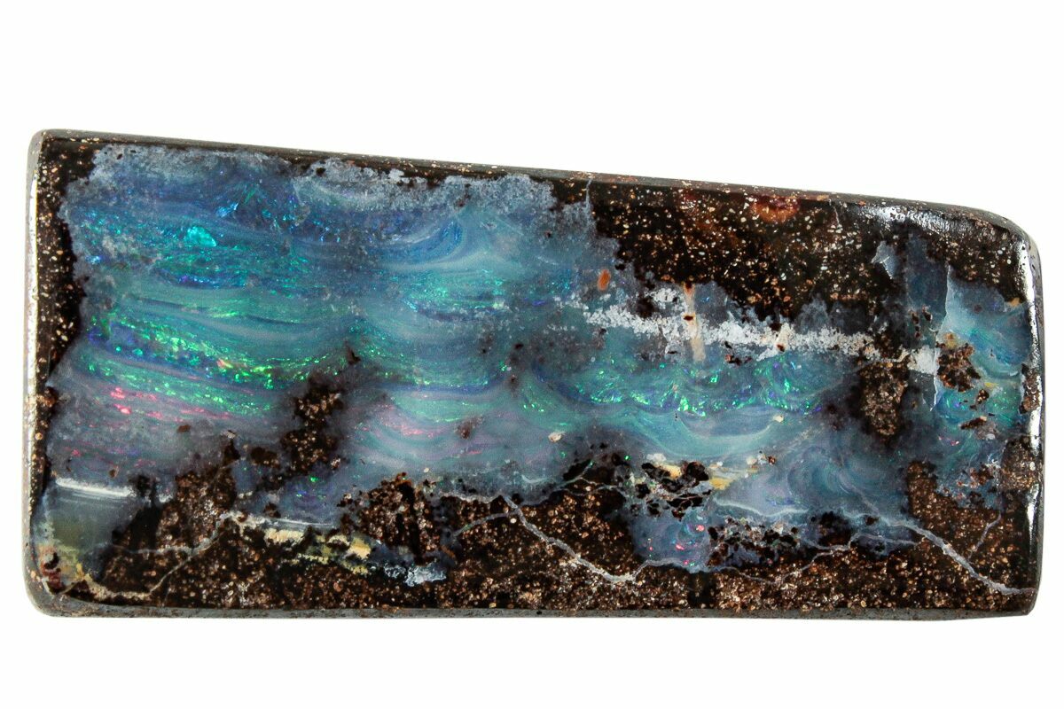 1.47" Vivid Boulder Opal Bead Pendant - Queensland, Australia (#227103 ...