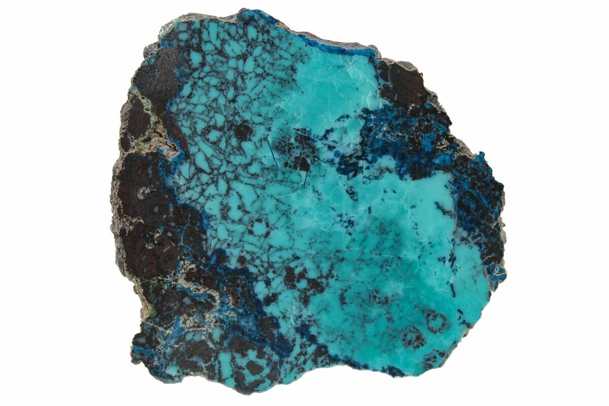 1.6" Colorful Chrysocolla and Shattuckite Slab - Mexico (#227875) For ...