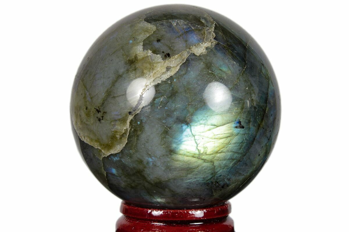 2.15" Flashy, Polished Labradorite Sphere - Great Color Play (#227295 ...