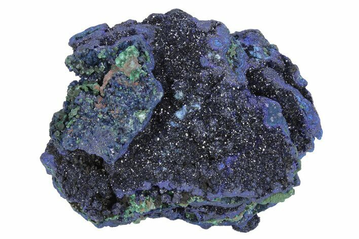 3" Sparkling Azurite Crystals on Fibrous Malachite - China (#231819 ...