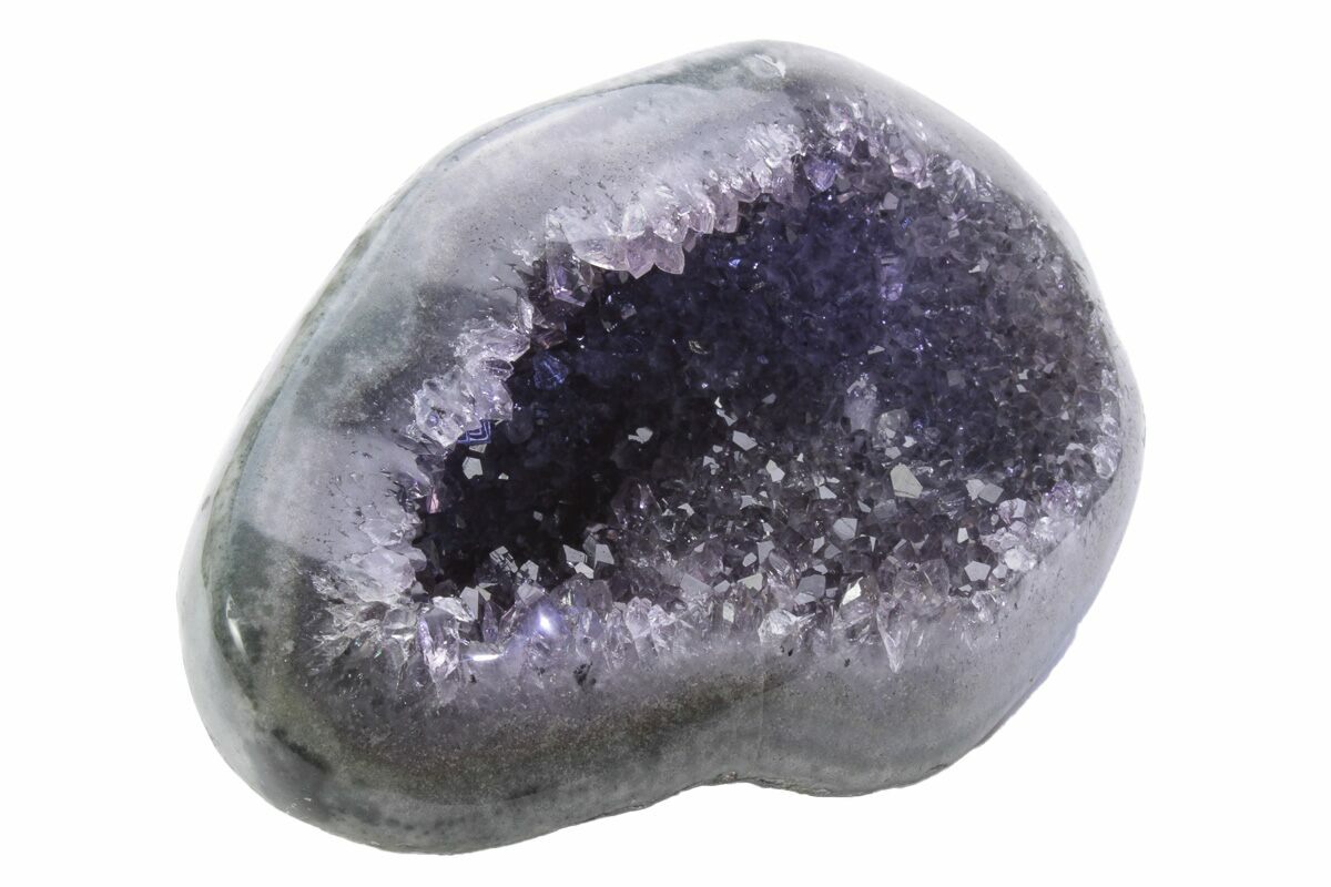 6.75" Purple Amethyst Geode with Polished Face - Uruguay (#233603) For ...