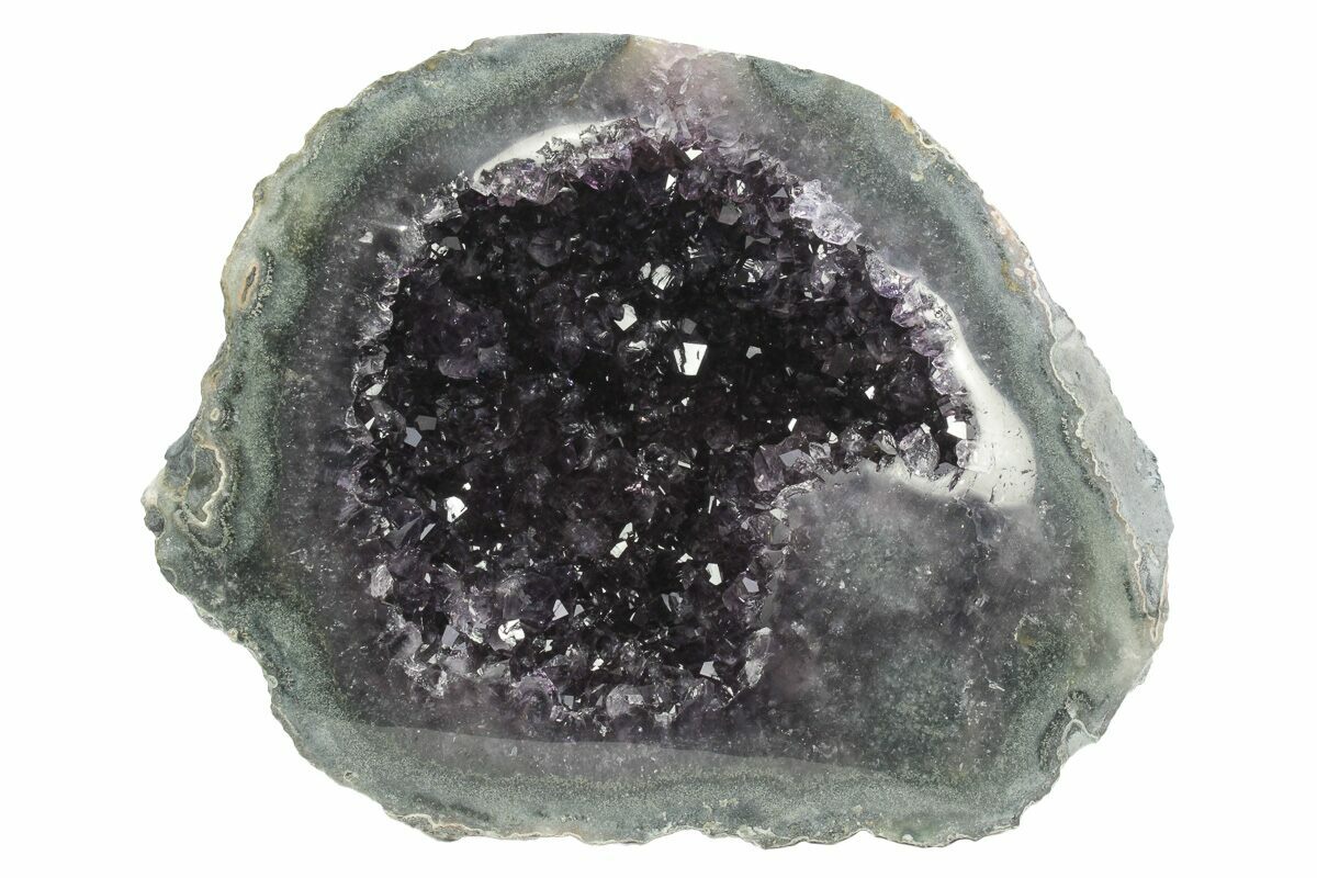 6.1" Purple Amethyst Geode with Polished Face - Uruguay (#233676) For ...