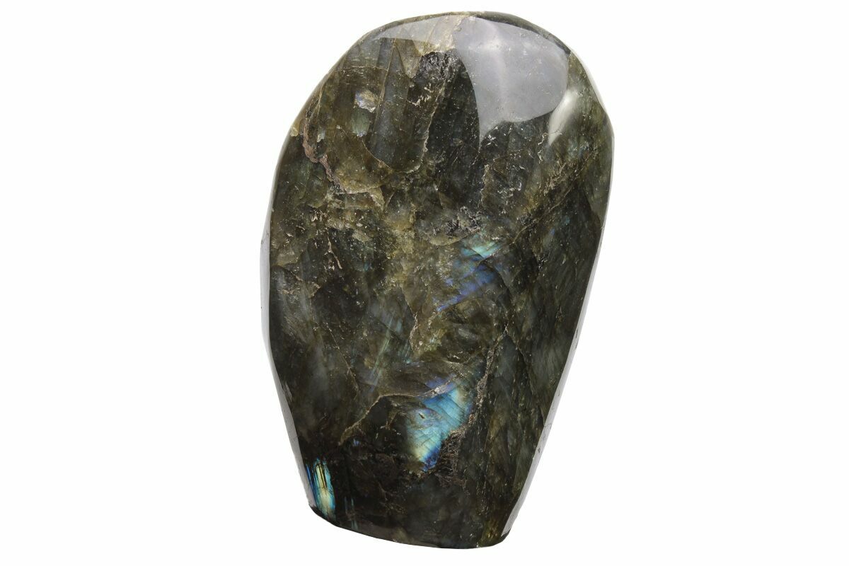 4.1" Flashy, Free-Standing Polished Labradorite - Madagascar (#237856 ...