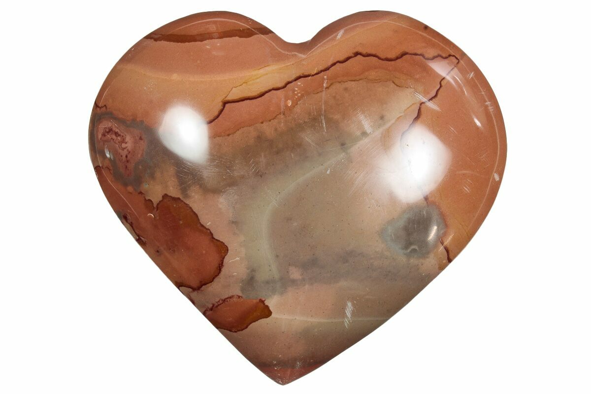 3" Wide, Polychrome Jasper Heart - Madagascar (#239079) For Sale ...