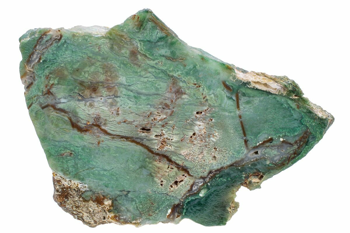 6.2" Polished Green Magneprase Slab - Western Australia (#239995) For ...