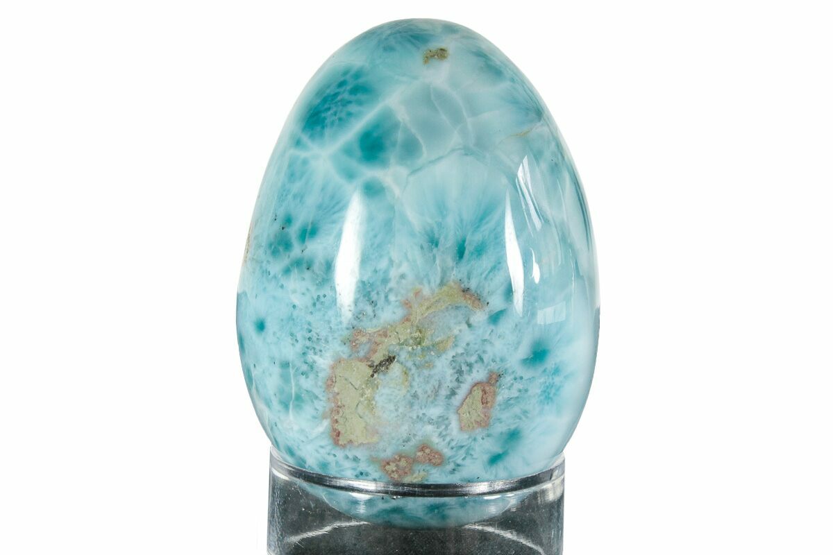 Stunning, 2.15" Polished Larimar Egg - Dominican Republic (#240218) For ...