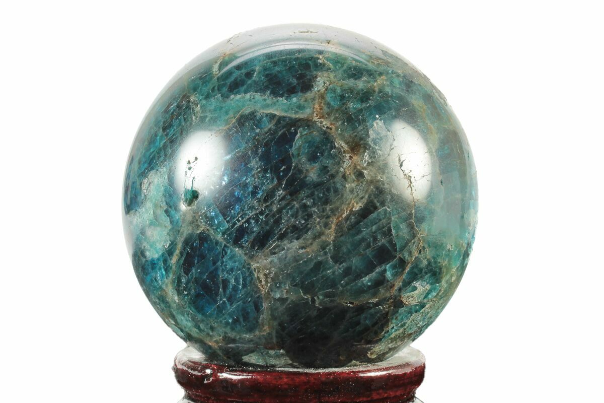 2.05" Bright Blue Apatite Sphere - Madagascar (#241460) For Sale ...