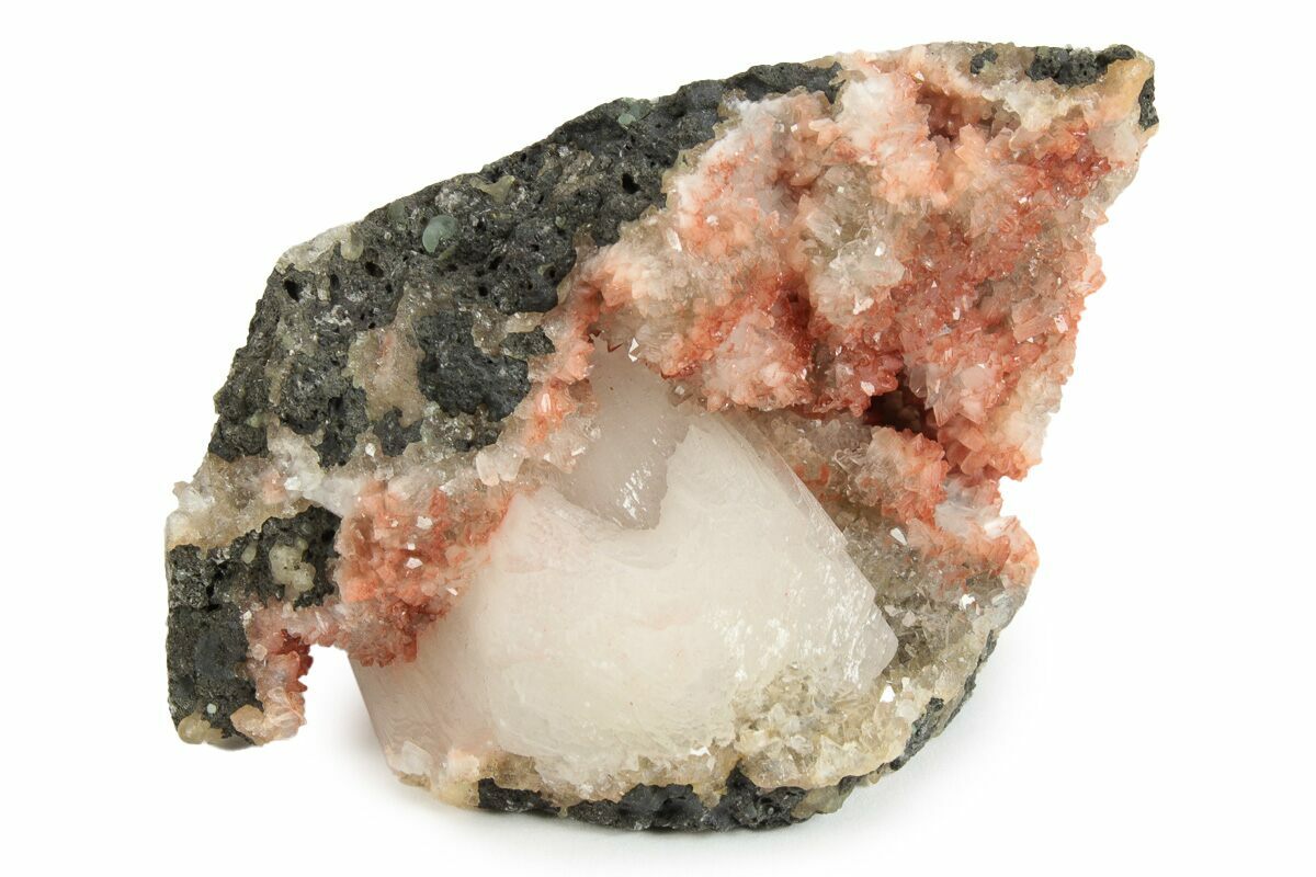 2.2" Red-Orange Heulandite Crystal Cluster - Maharashtra, India ...