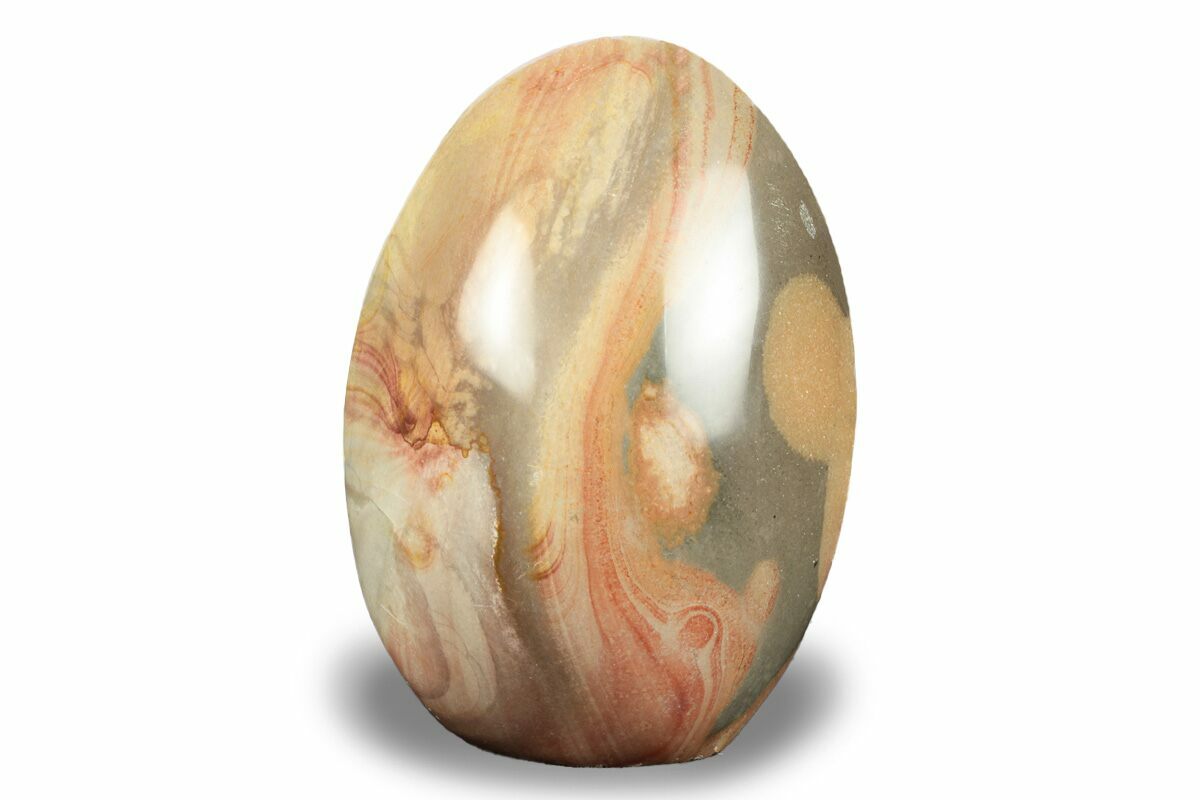 5" Free-Standing, Polished Polychrome Jasper - Madagascar (#244604) For ...