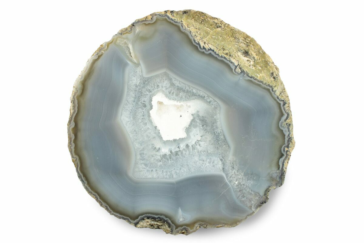 5.5" Las Choyas "Geode" With Blue Banded Agate - Mexico (#246299) For ...