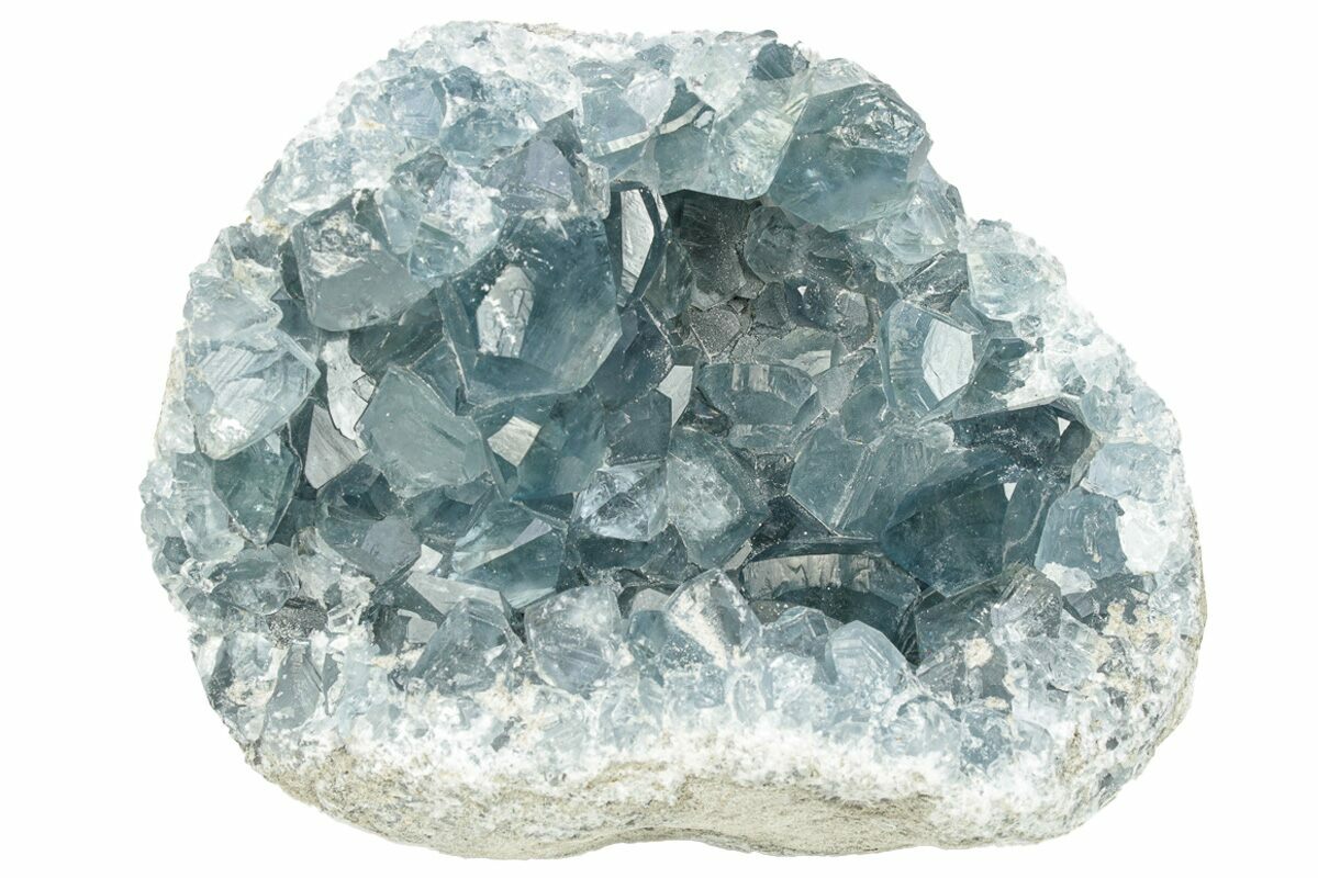 4.5" Sparkly Celestine (Celestite) Crystal Cluster - Madagascar ...