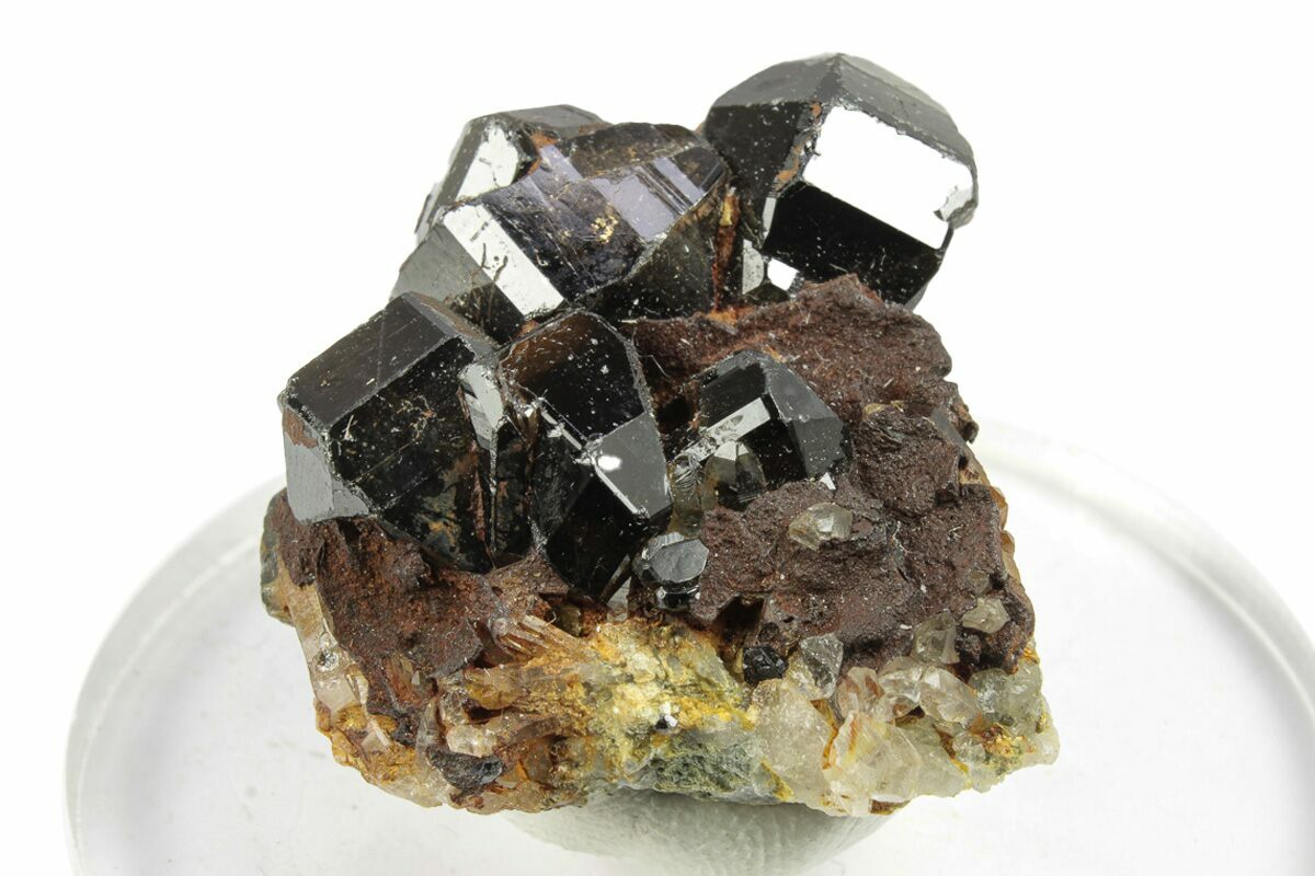1.25" Gemmy Cassiterite Crystals on Quartz - Viloco Mine, Bolivia ...