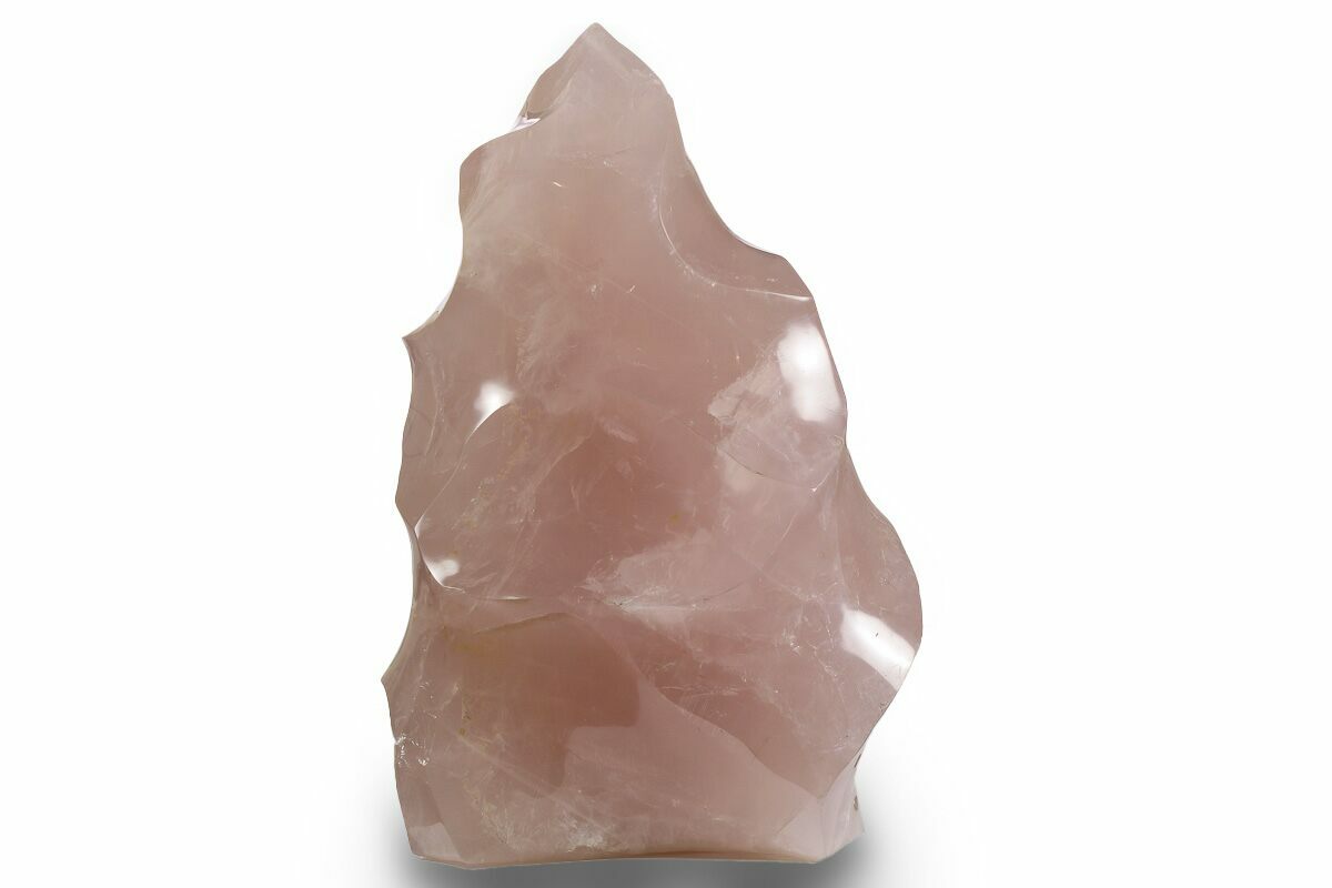 12" Tall, Polished Rose Quartz Flame - Madagascar (#256439) For Sale ...