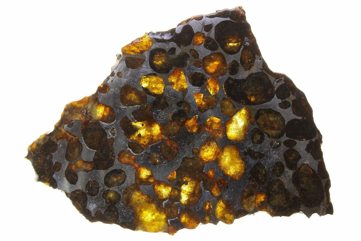3.3" Polished Sericho Pallasite Meteorite (33.1 g) Slice - Kenya ...