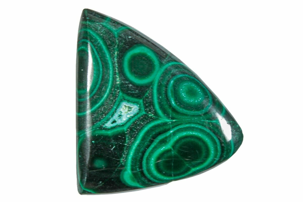 .85" Polished, Chrysocolla and Malachite Triangle Cabochon (#260590 ...