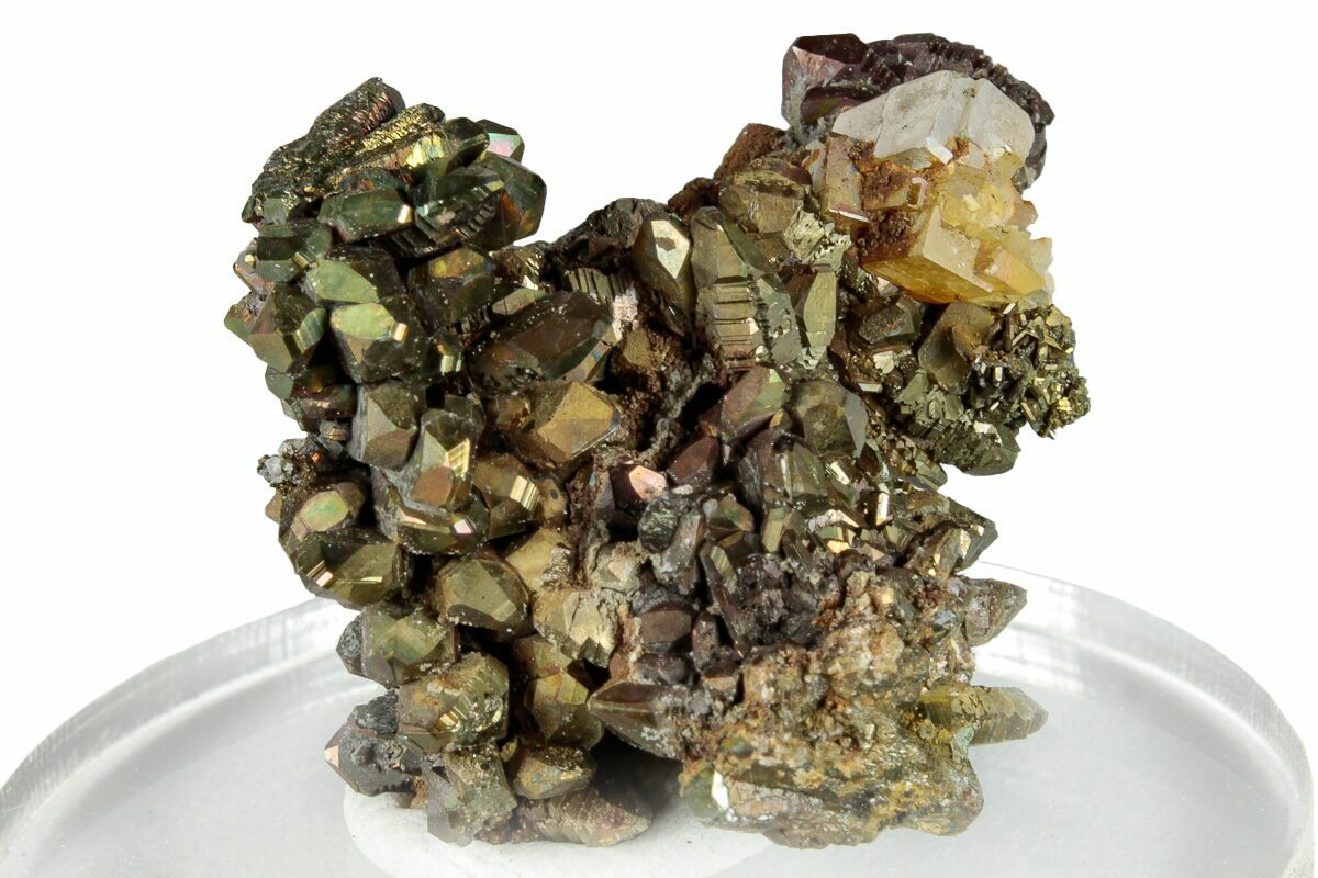 1.15" Iridsecent Marcasite with Barite - Iowa (#260699) For Sale ...