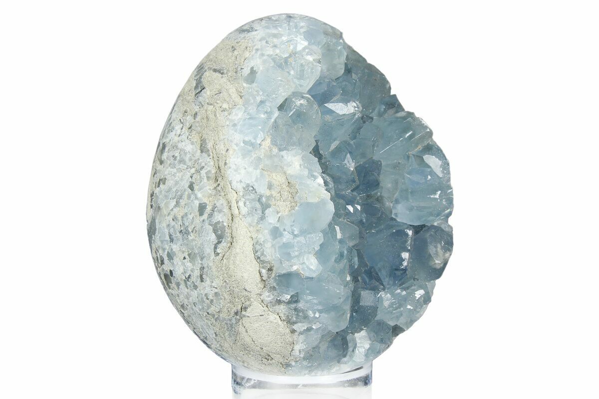 3.2" Crystal Filled Celestine (Celestite) "Egg" Geode - Madagascar (#260857) For Sale ...