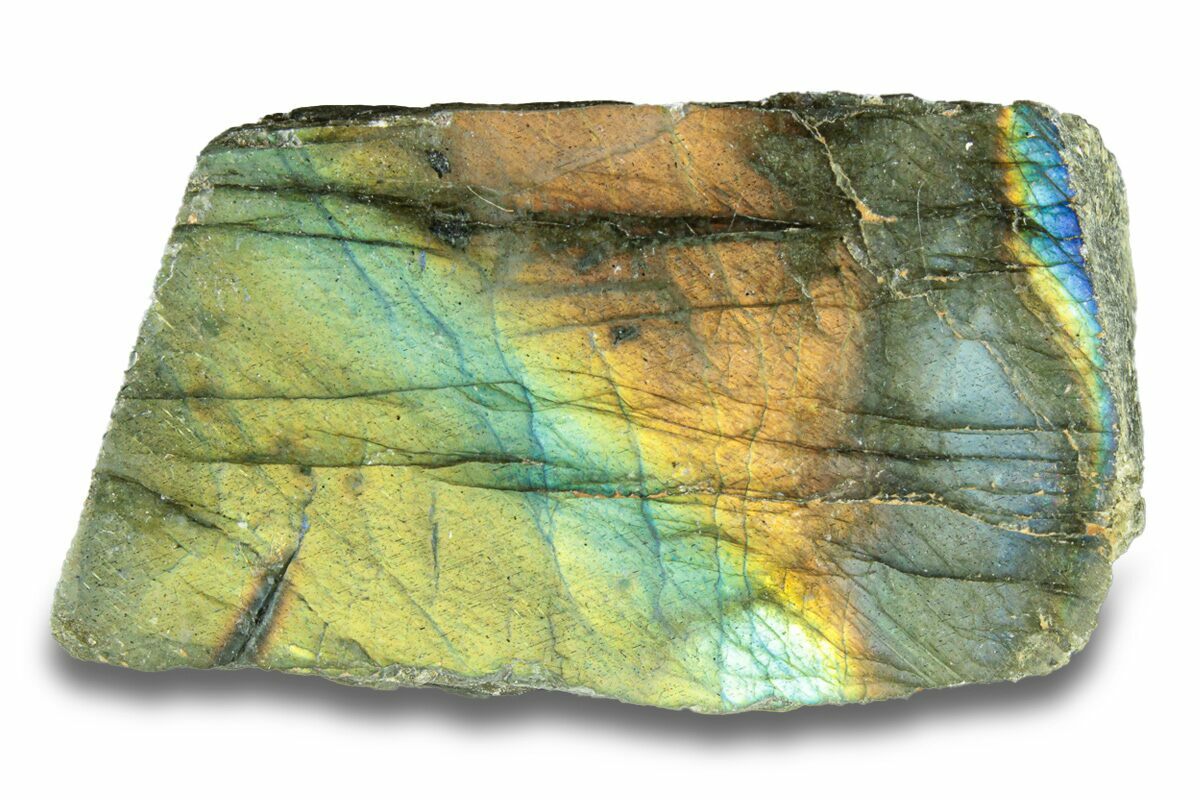 1.8" Single Side Polished Labradorite Section - Madagascar (#278223 ...