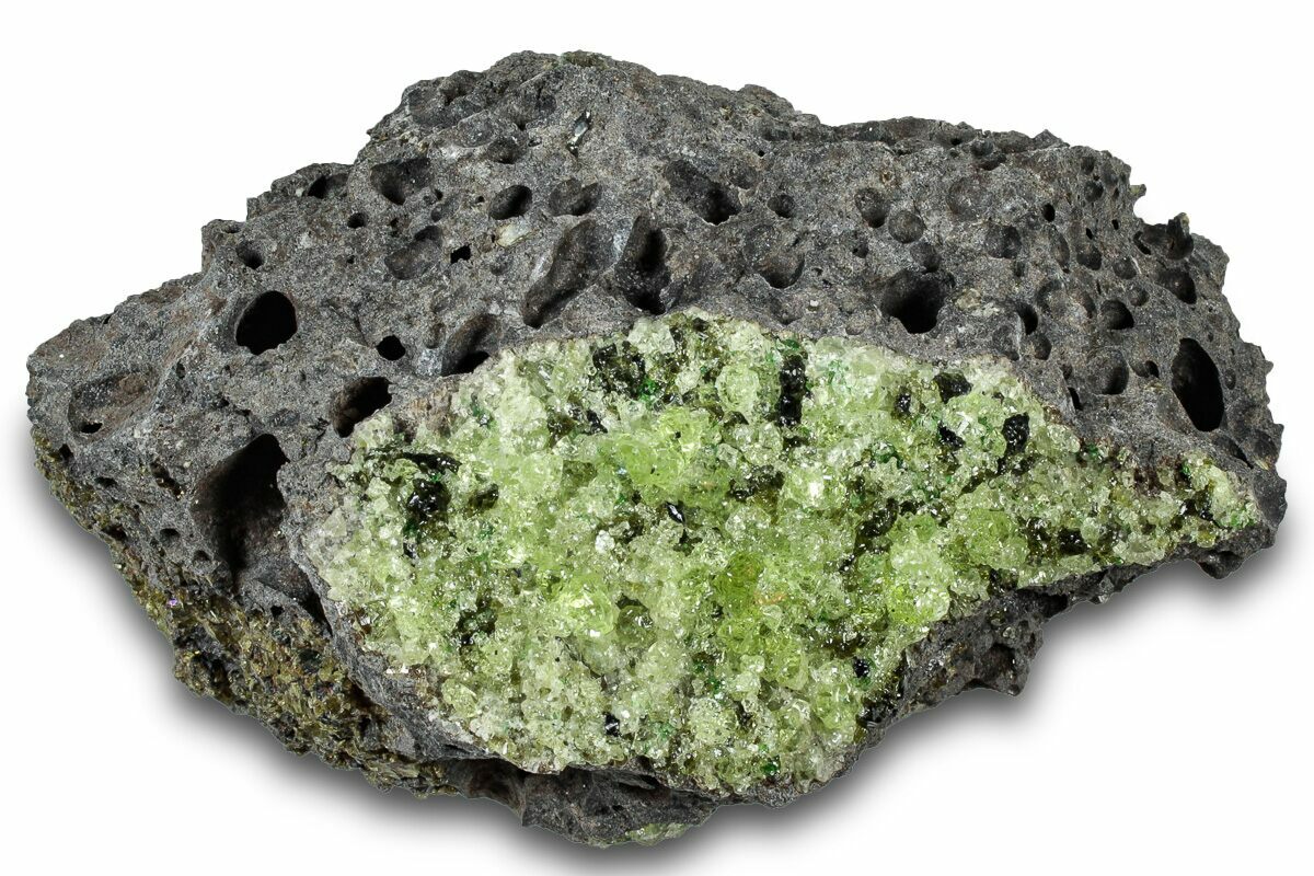 3.6" Peridot in Basalt - Arizona (#300587) For Sale - FossilEra.com