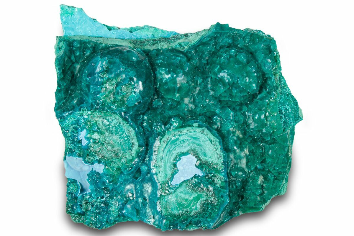 1.1" Teal Botryoidal Chrysocolla and Malachite - Chile (#310304) For ...