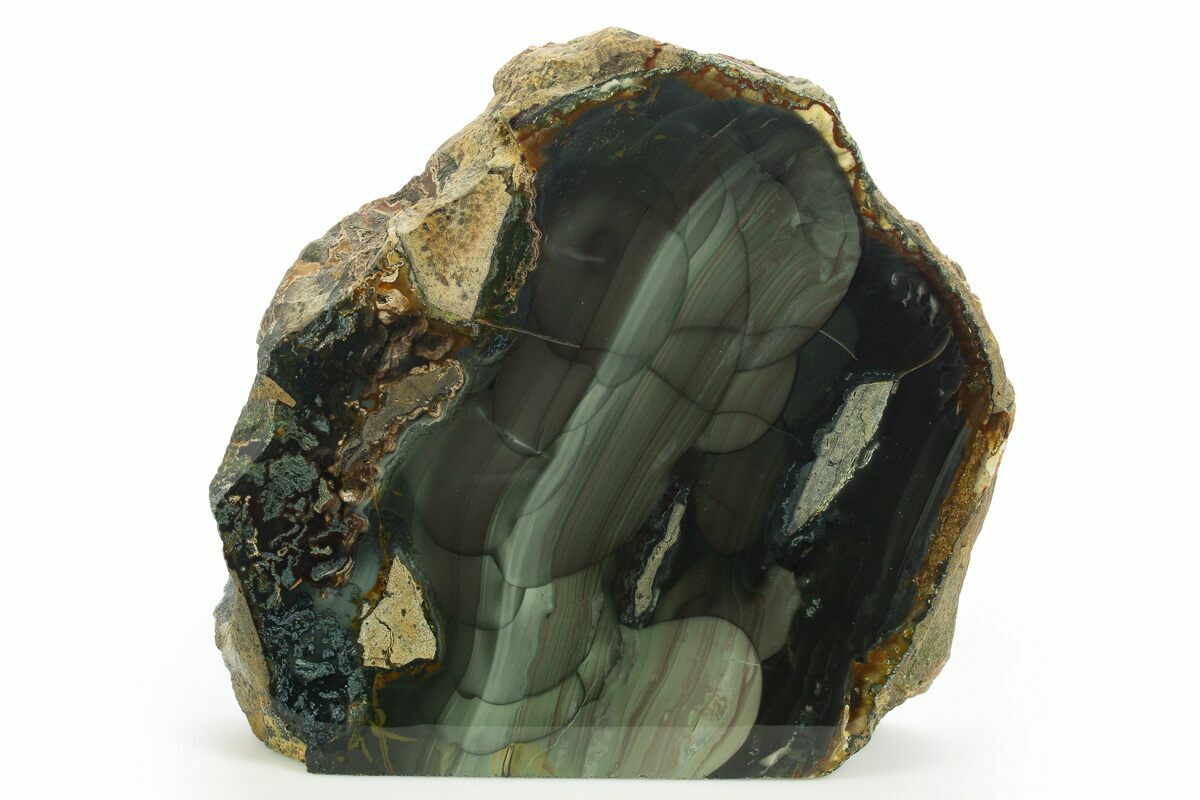 5.6" Free-Standing Polished Blue Mountain Jasper - Oregon (#316118) For ...