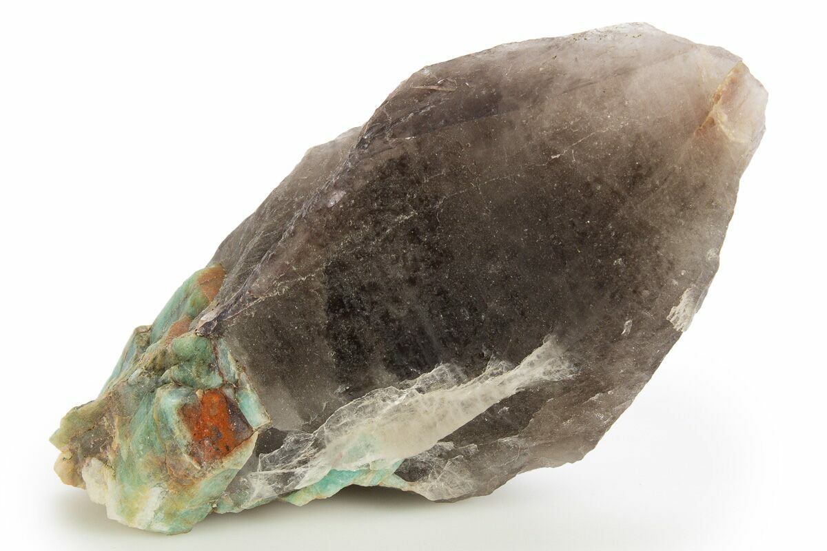3.4" Dark Smoky Quartz with Amazonite - Three Point Claim, Colorado ...